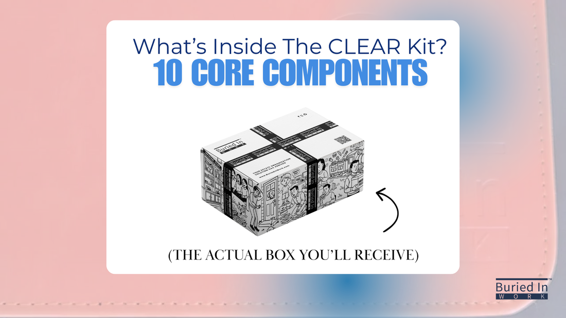 What’s Included In Your CLEAR Kit – Buried in Work